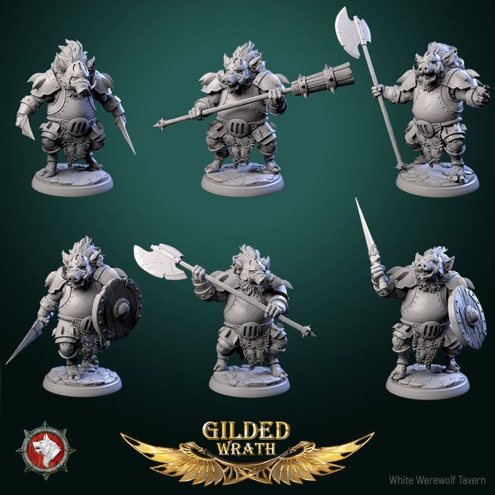 3D Printable "Gilded Wrath" February 2025 release 33 STL's miniatures ...