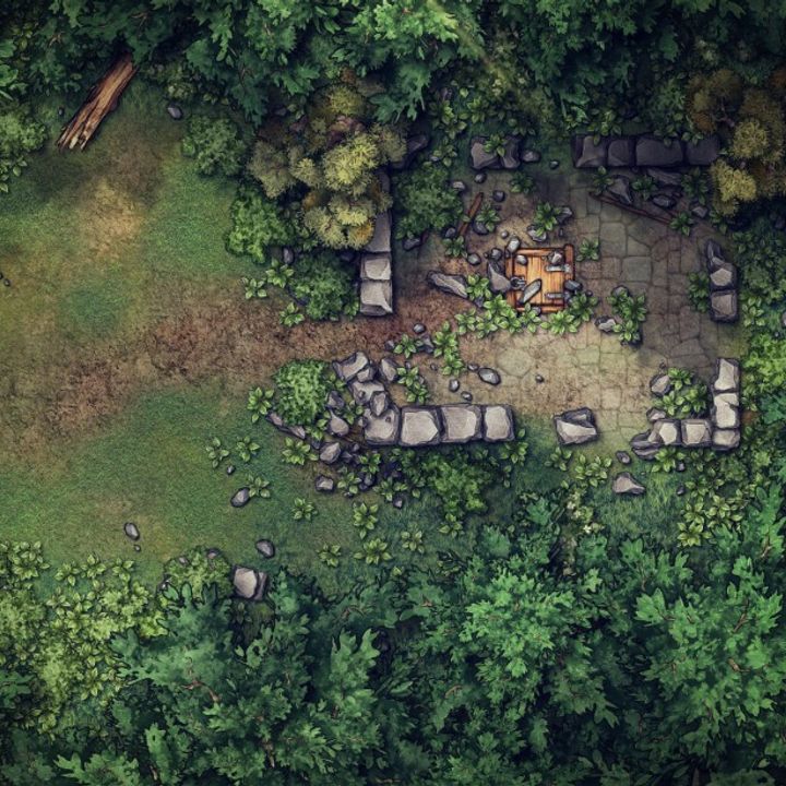 3D Printable Cellar Door Map by Rhasmus Battlemaps