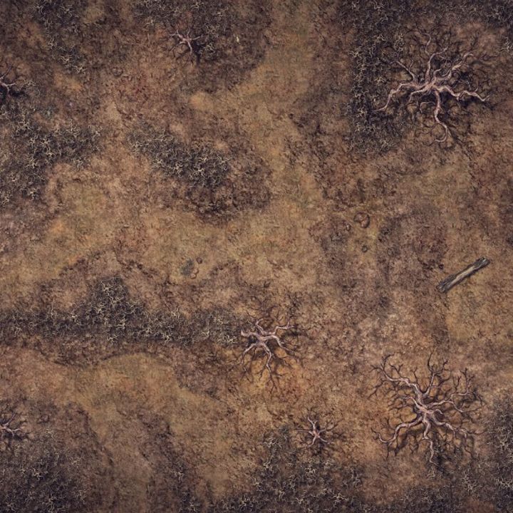 3D Printable Dead Forest Map by Rhasmus Battlemaps