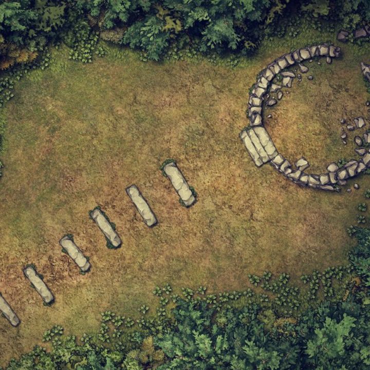 3D Printable Forest Steps Map by Rhasmus Battlemaps