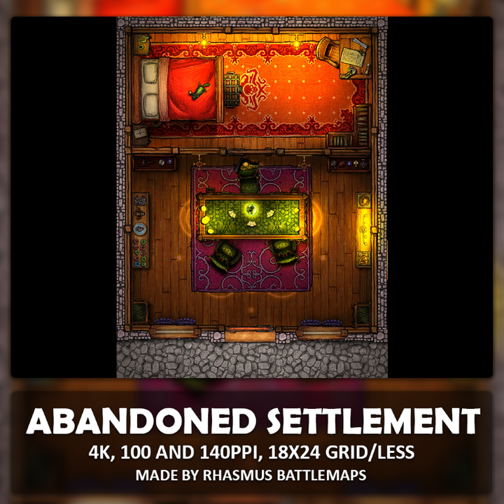 3D Printable Fortune Teller Map by Rhasmus Battlemaps