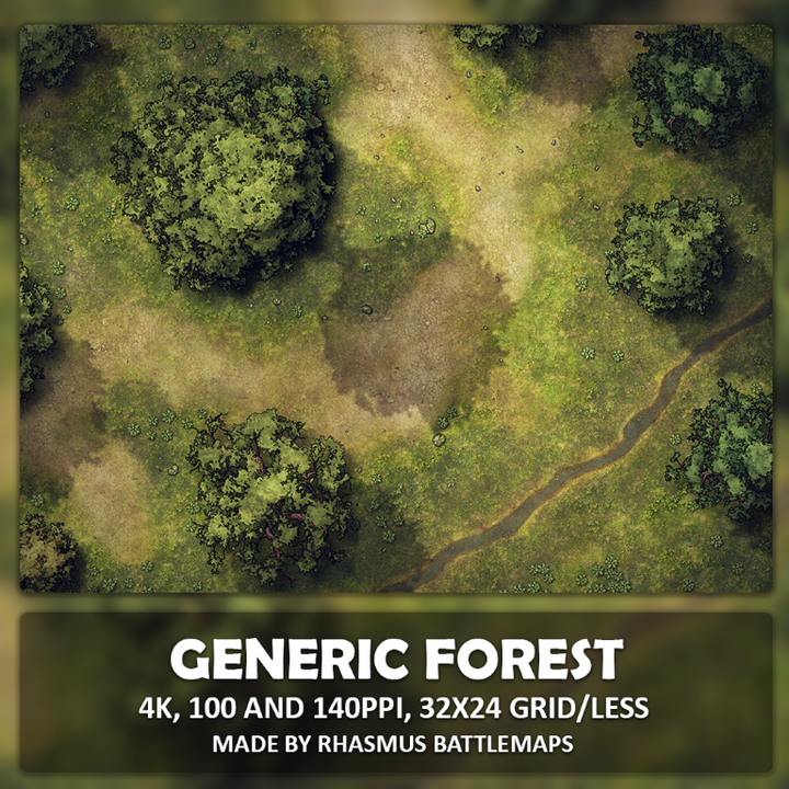 3D Printable Generic Forest by Rhasmus Battlemaps