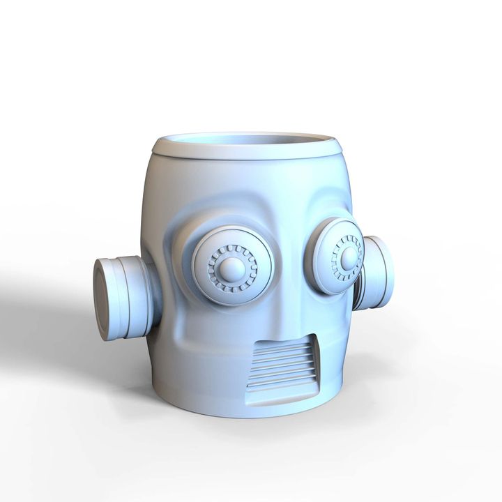 3D Printable Robot Pen Pencil Holder - instant download, STL file for ...
