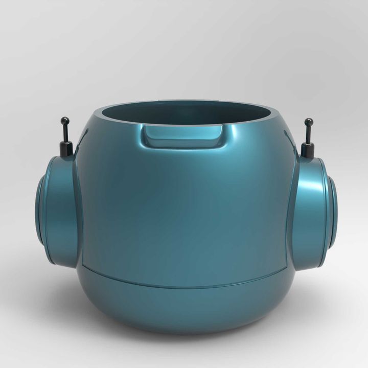 3D Printable Robot Planter Pot STL 3D Printer file: instant download ...