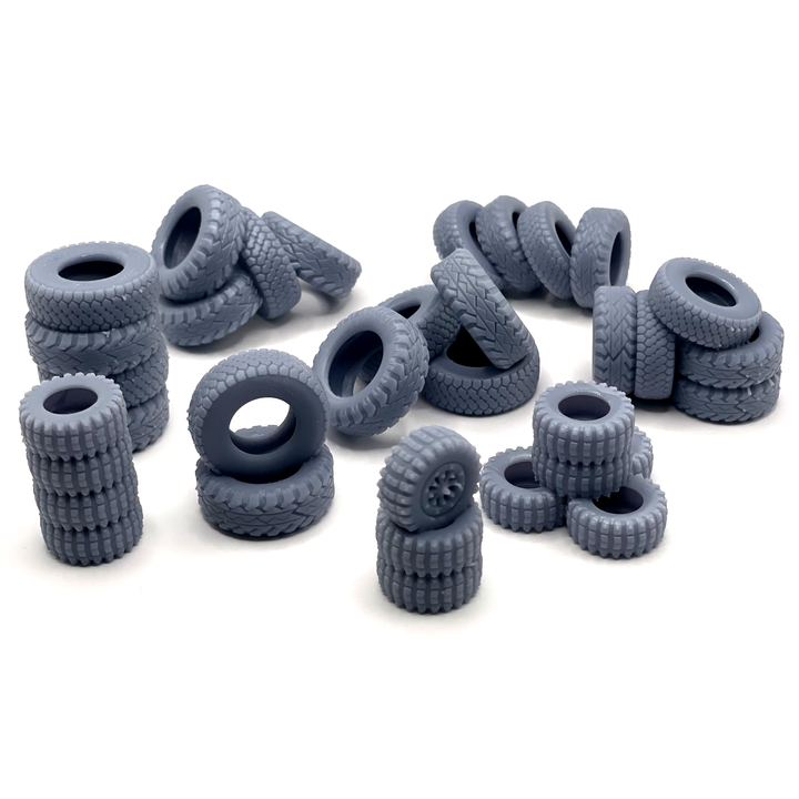 3D Printable Tire Stacks Barricades by Kalashnikov 3D