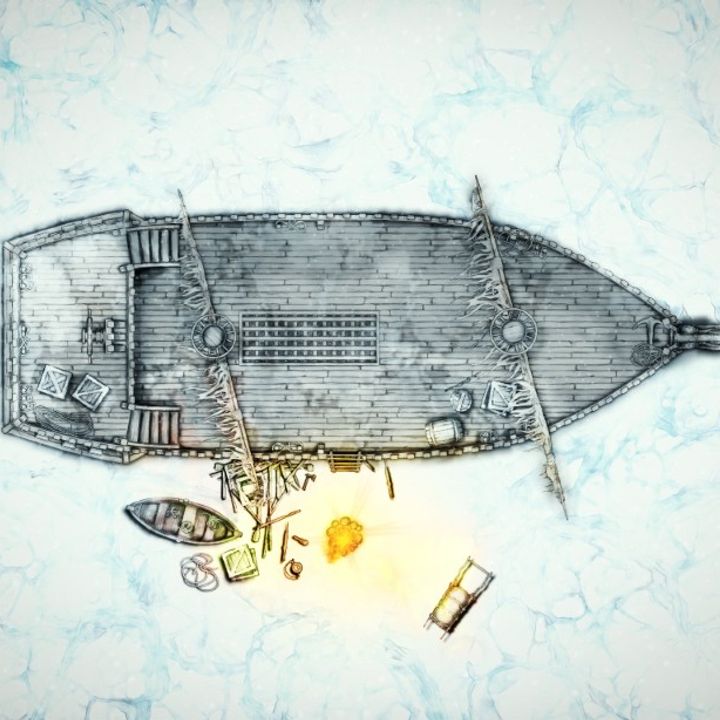 3D Printable The Ice Trap Map by Rhasmus Battlemaps