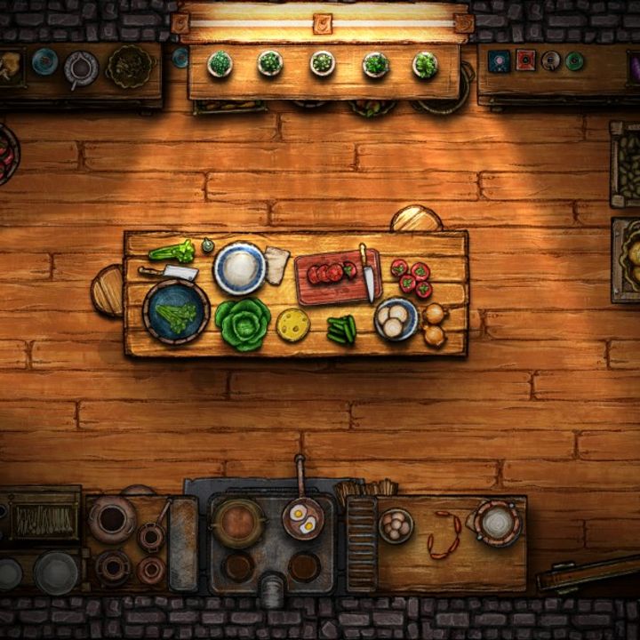 3D Printable The Kitchen Map by Rhasmus Battlemaps