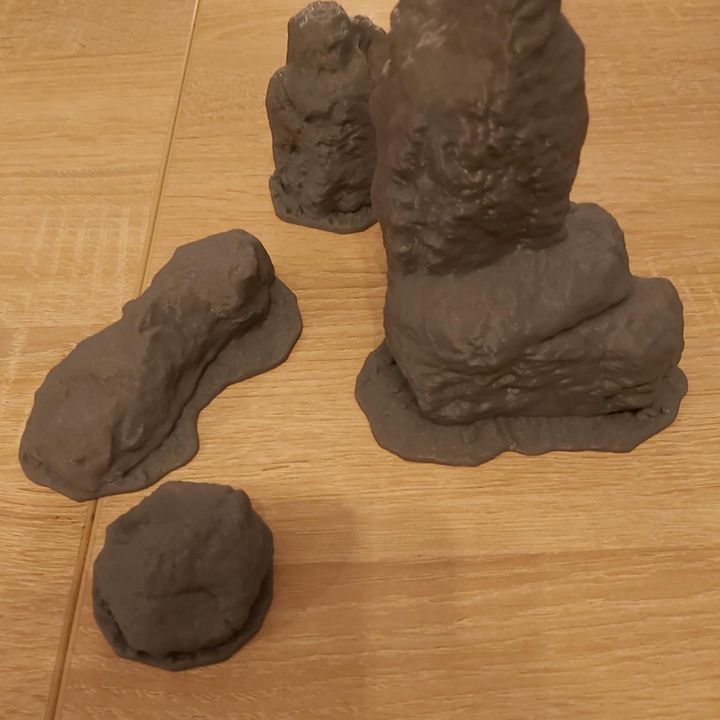 3D Printable Rock by HexBrick