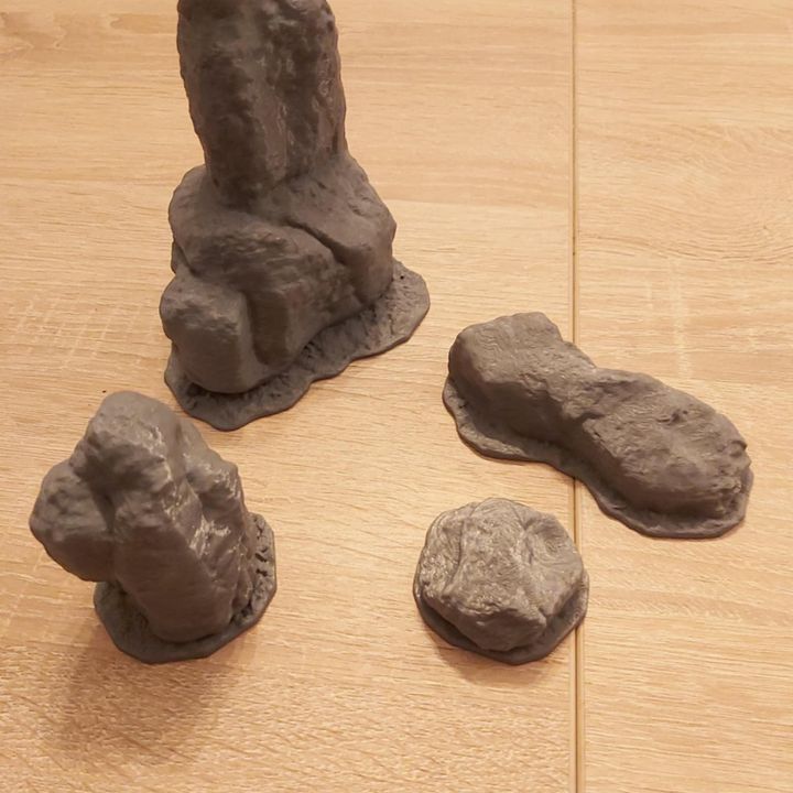 3D Printable Rock by HexBrick