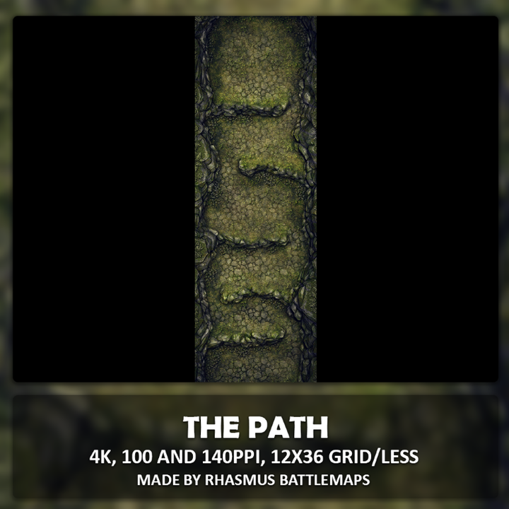 3D Printable The Path Map by Rhasmus Battlemaps