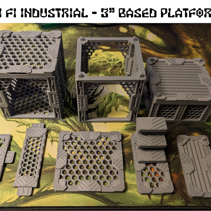 3D Printable Sci Fi - Platforms and Catwlaks - Industrial by brander ...