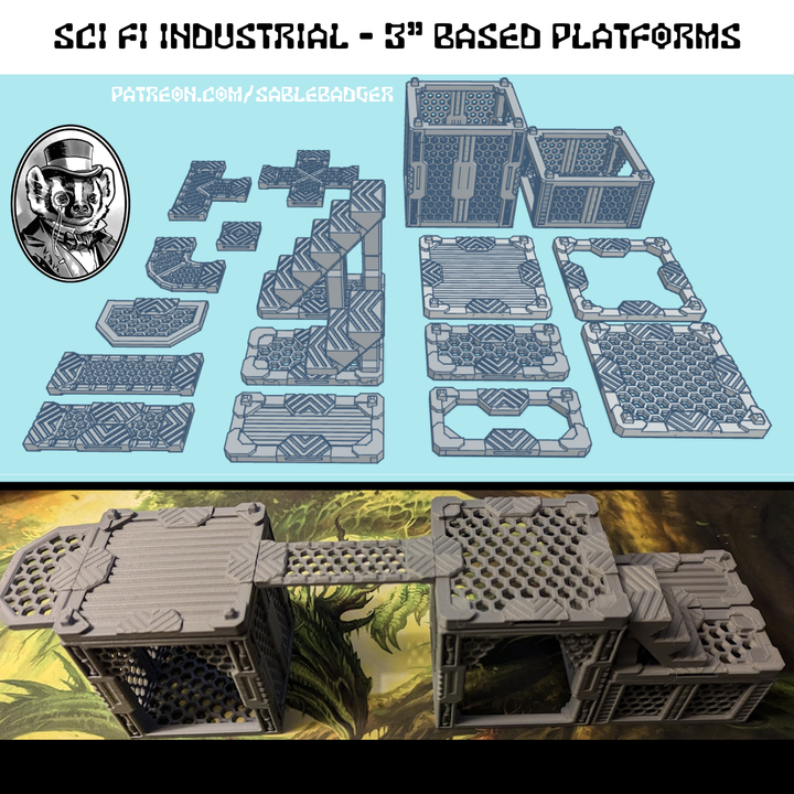 3D Printable Sci Fi - Platforms and Catwlaks - Industrial by brander ...