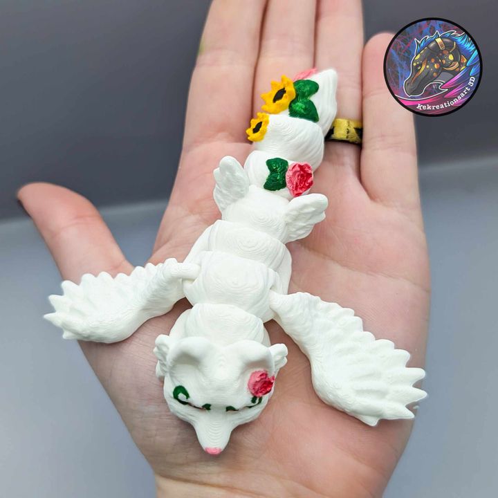 3D Printable Baby Flexi Fae Fox by Kirsten M