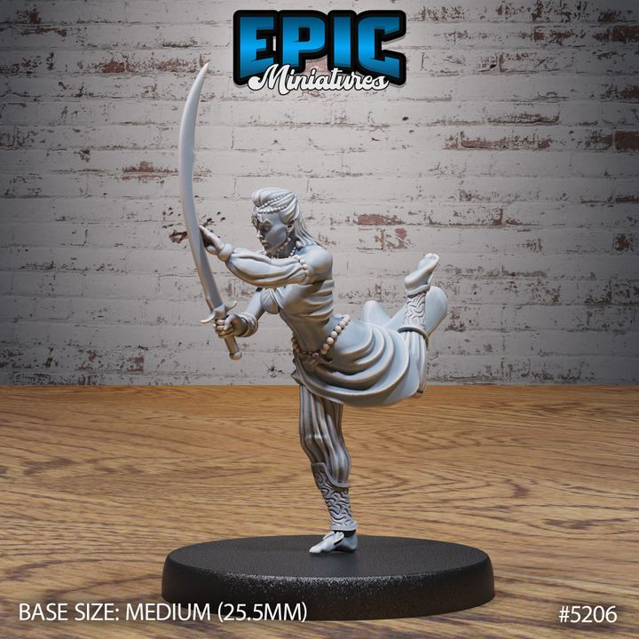 3D Printable Belly Dancer Chase / Oriental Female Worker / Desert ...