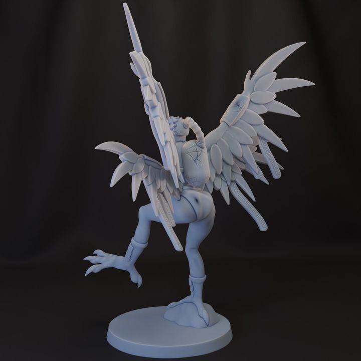 3D Printable Persian Harpy homunculus 1 by The Cackling Kobold Company