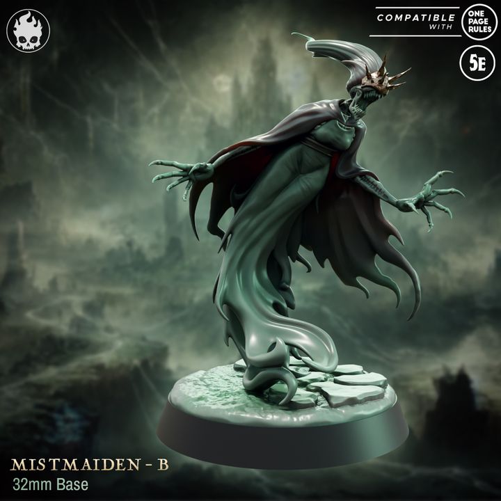 3D Printable Mistmaidens - Presupported by Fleshcraft Studio