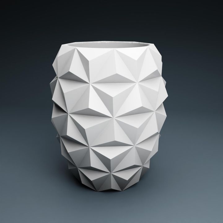 3D Printable Vase STL 3D Printer file: instant download by InArtWeTrust3d