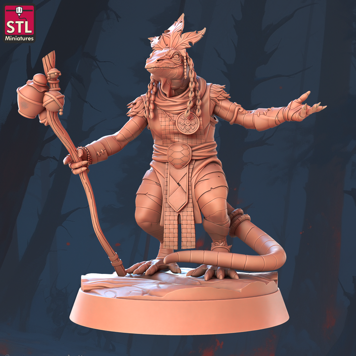 3D Printable Lizardfolks Set by STL Miniatures