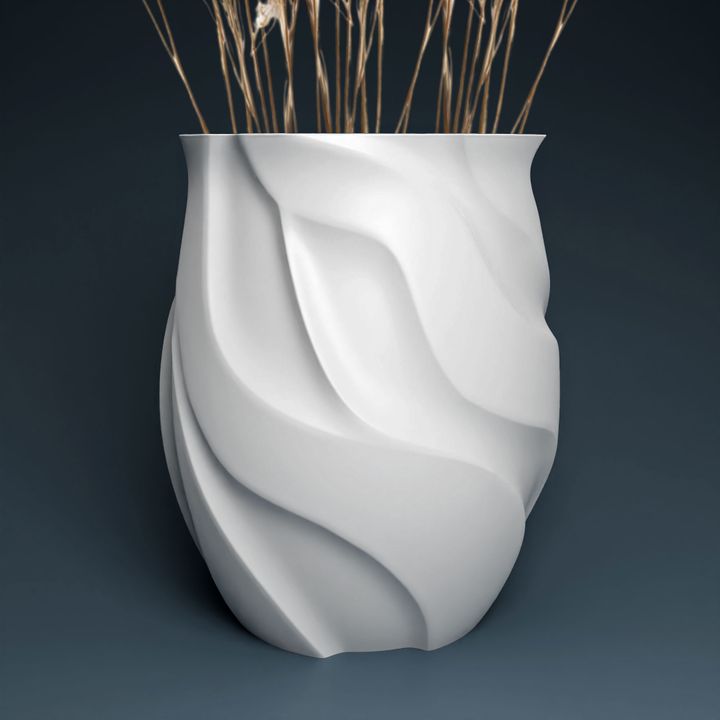 3D Printable Vase STL 3D Printer file: instant download by InArtWeTrust3d