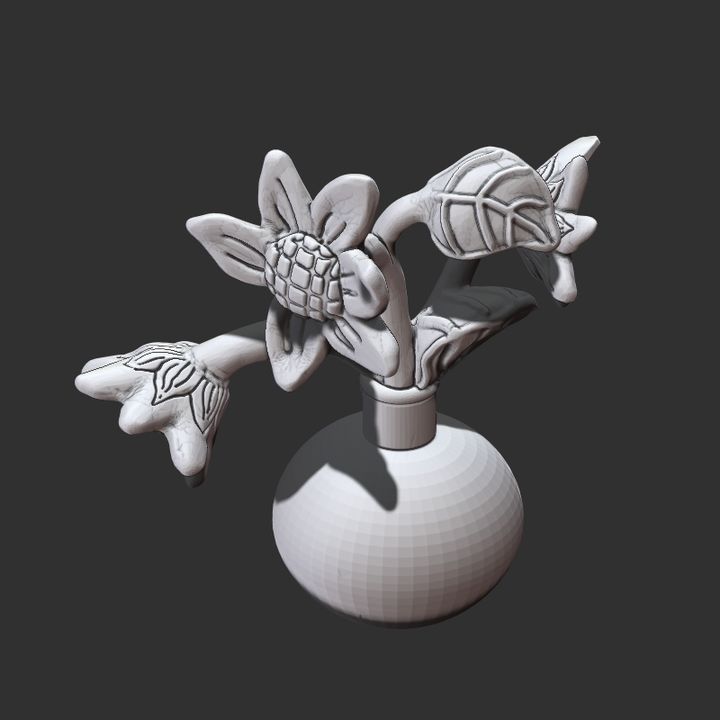 3D Printable Flowers bundle by Sculpting George