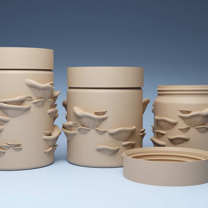 3D Printable Set of 3 Storage Boxes with Screw Caps - 3D Printing STL ...