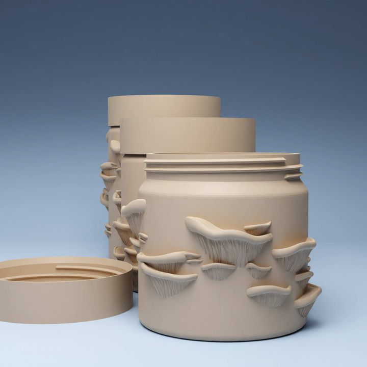 3D Printable Set of 3 Storage Boxes with Screw Caps - 3D Printing STL ...