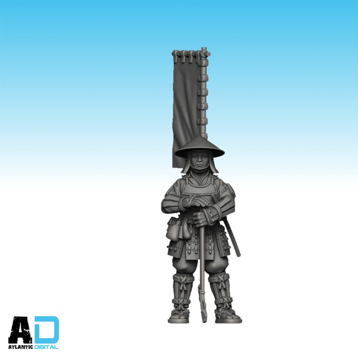 3D Printable Ashigaru with Tanegashima by Wargames Atlantic