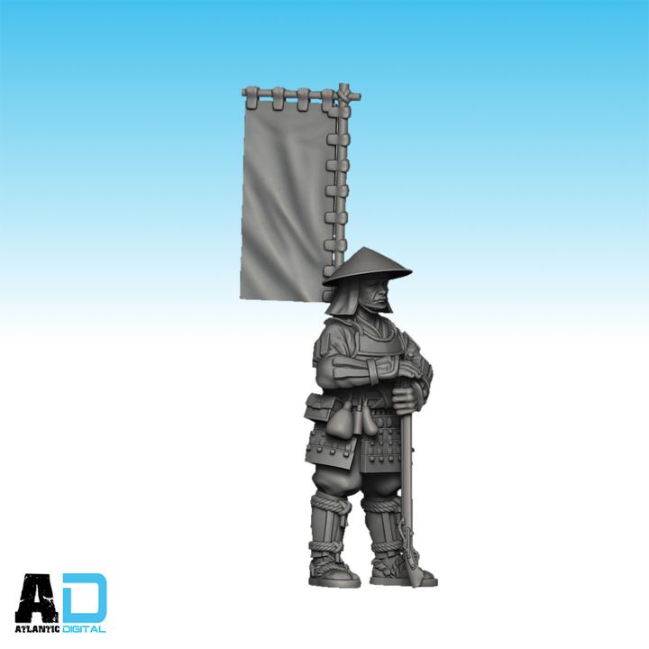 3D Printable Ashigaru with Tanegashima by Wargames Atlantic