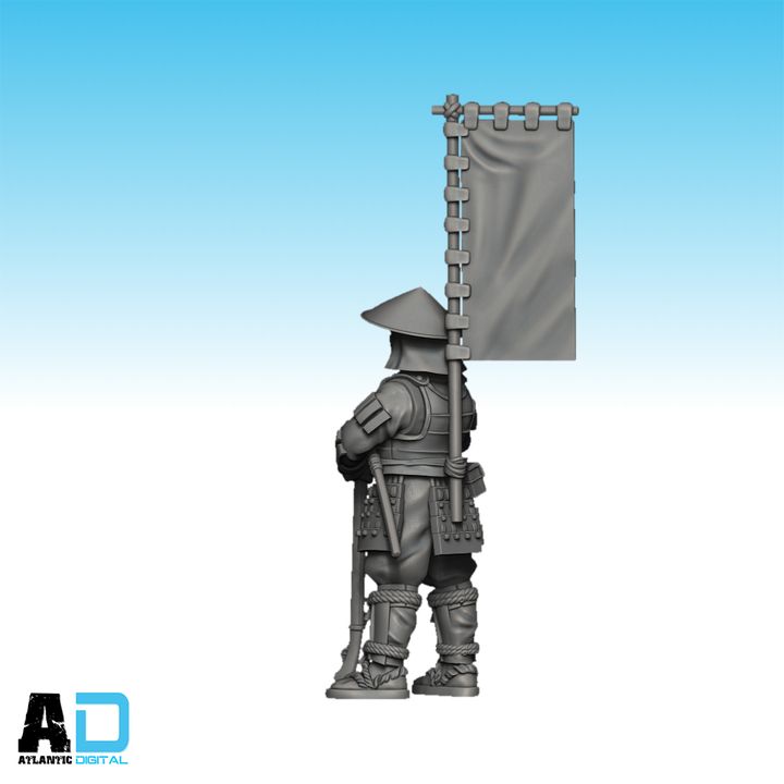 3D Printable Ashigaru with Tanegashima by Wargames Atlantic