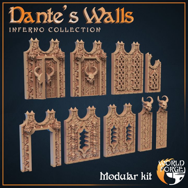 3D Printable The Inferno Collection by World Forge Miniatures