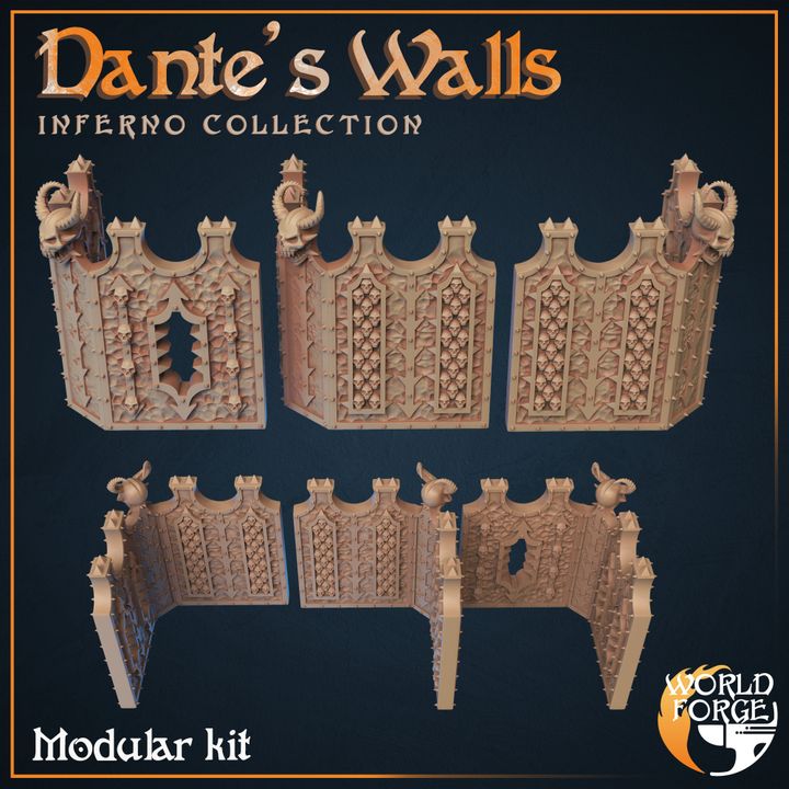 3D Printable The Inferno Collection by World Forge Miniatures