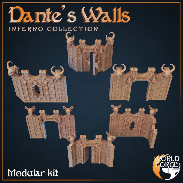 3D Printable The Inferno Collection by World Forge Miniatures