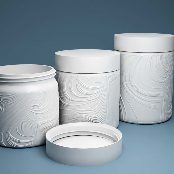 3D Printable Set of 3 Storage Boxes with Screw Caps - 3D Printing STL ...