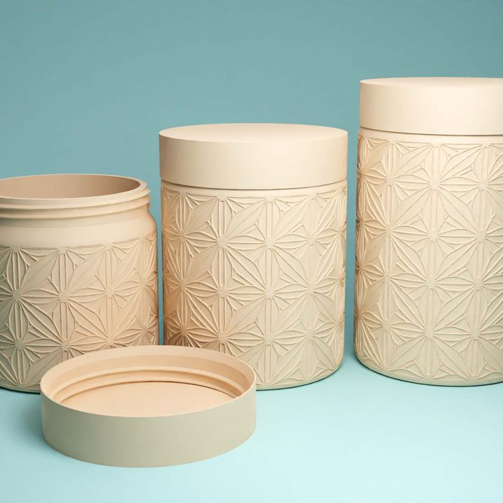 3D Printable Set of 3 Storage Boxes with Screw Caps - 3D Printing STL ...