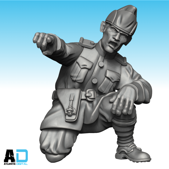 3D Printable Schwarzlose M.08 MMG with Dutch crew by Wargames Atlantic