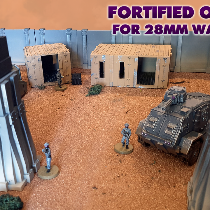 3D Printable Fortified Outpost by Culverin Models