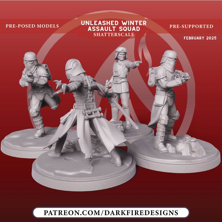 3D Printable Unleashed Winter Assault Squad - Shatter Scale by Dark ...