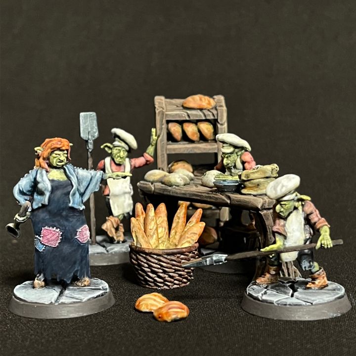 3D Printable The Bakery : the Accessories and the Gobelin Crew ...