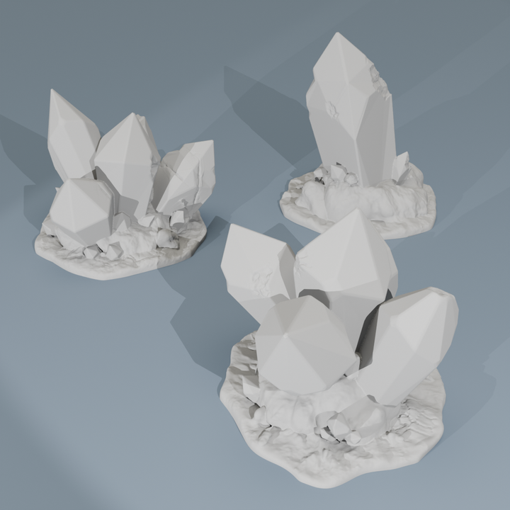 3D Printable Crystals markers by HexBrick