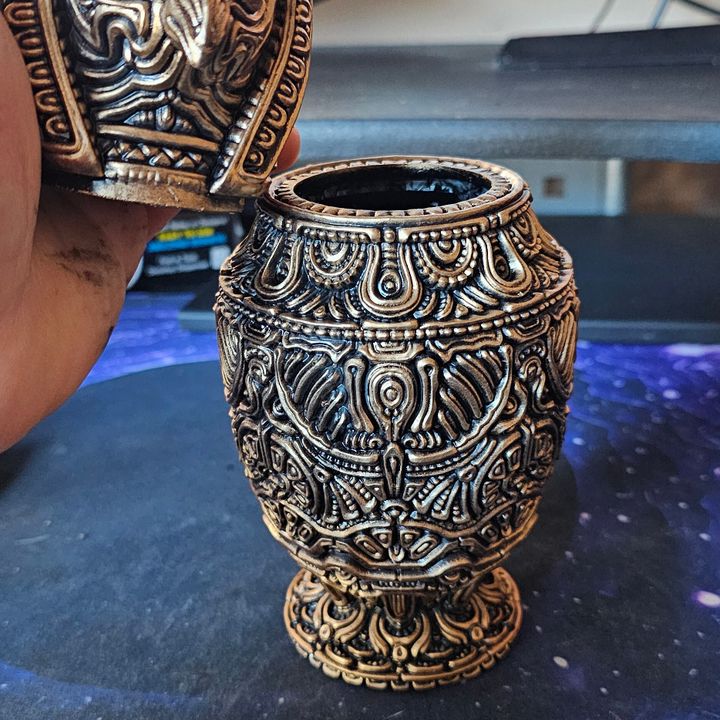 3D Printable Horus coptic jar by Zane Rogers