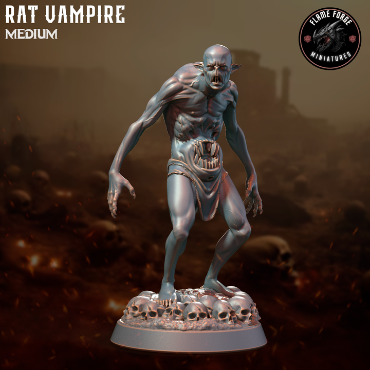 3D Printable Rat_vampire by Flame Forge Miniatures