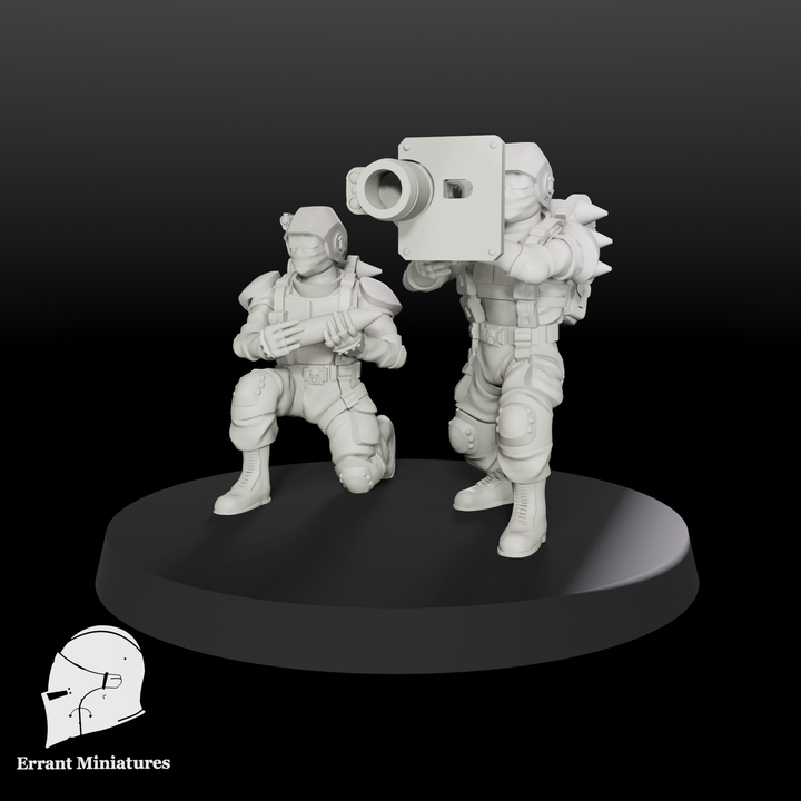 3D Printable Imperial Contractors Heavy Weapons Team - Preview by ...