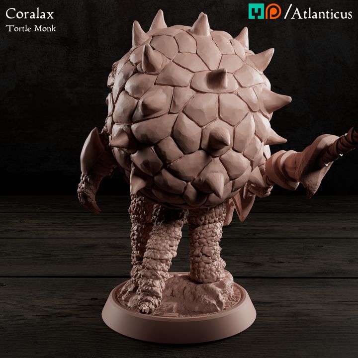 3D Printable 6 Month Loyalty Reward - Tortle Monk - Coralax by ...