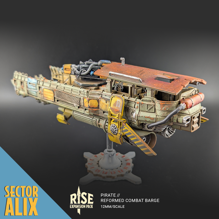 3D Printable Sector AL-IX - Repurposed Combat Barge by Bishok