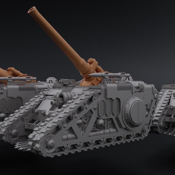 3D Printable Ordo Reductor Cannons PRESUPPORTED (Tank not included) by ...