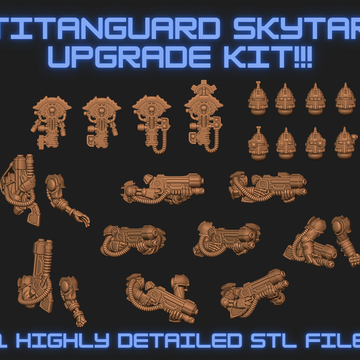 3D Printable Skytar Titanguard Upgrade-kit PRESUPPORTED by Rizzenvoth