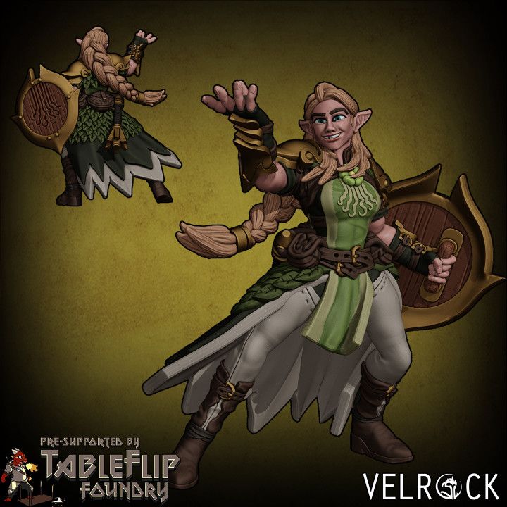 3D Printable Aries the Cleric of Eldath, Dead Wars (PRESUPPORTED) by ...