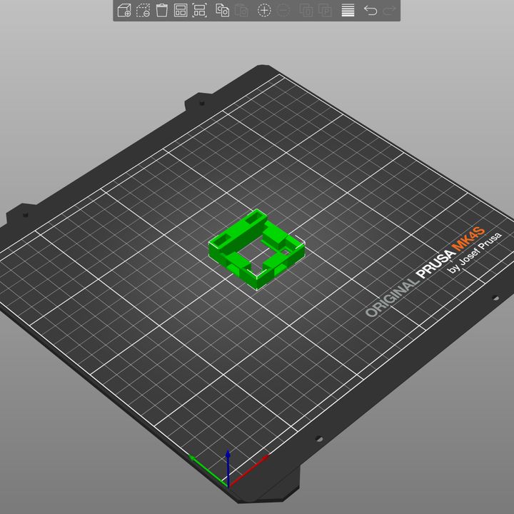 3D Printable Base Grid - Wall Edge 1x1 - (1 Block/s) OPEN A - (Low ...