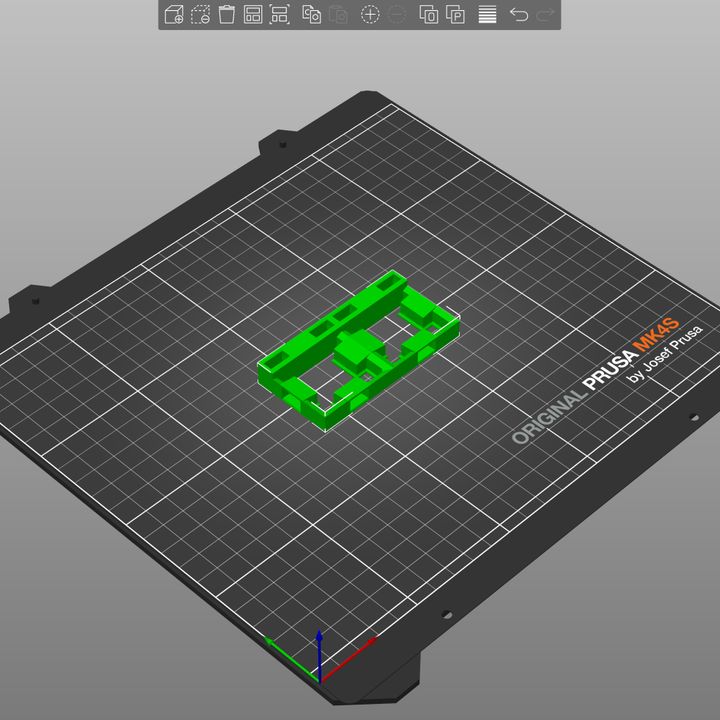 3D Printable Base Grid - Wall Edge 1x2 - (2 Block/s) OPEN A - (Low ...