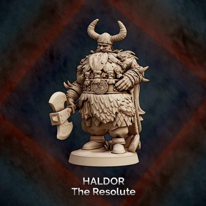 3D Printable Haldor, the Resolute by Artificers_Mini